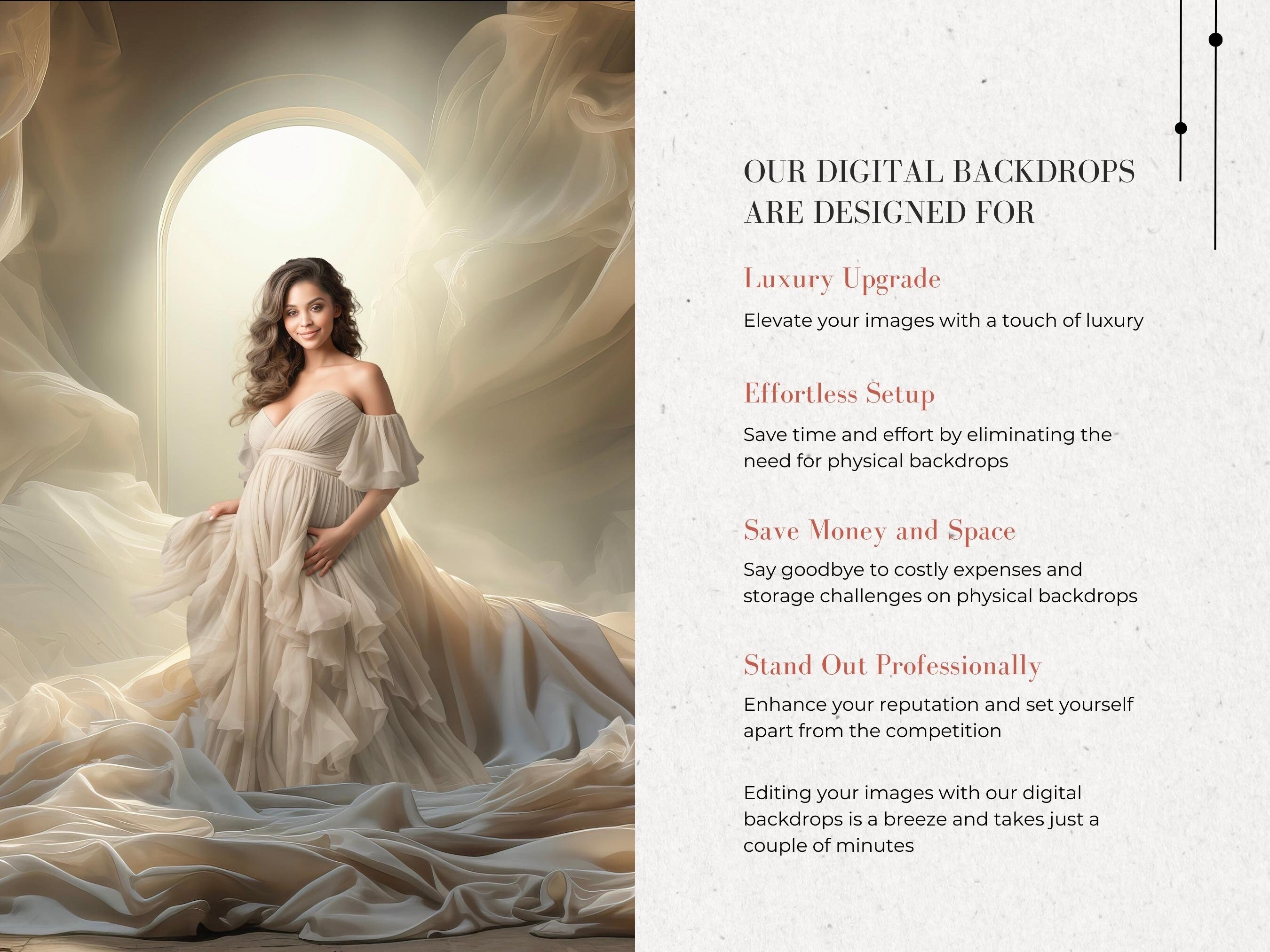 Beige Fabric Backdrop Digital Backdrop Overlays Maternity Digital ...