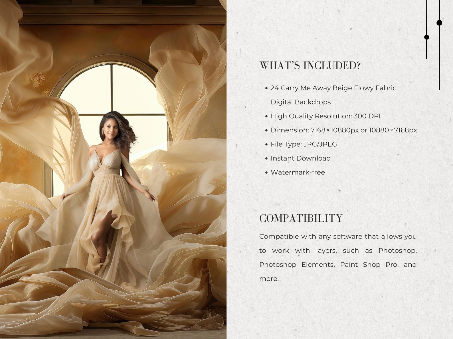 Beige Fabric Backdrop Digital Backdrop Overlays Maternity Digital ...