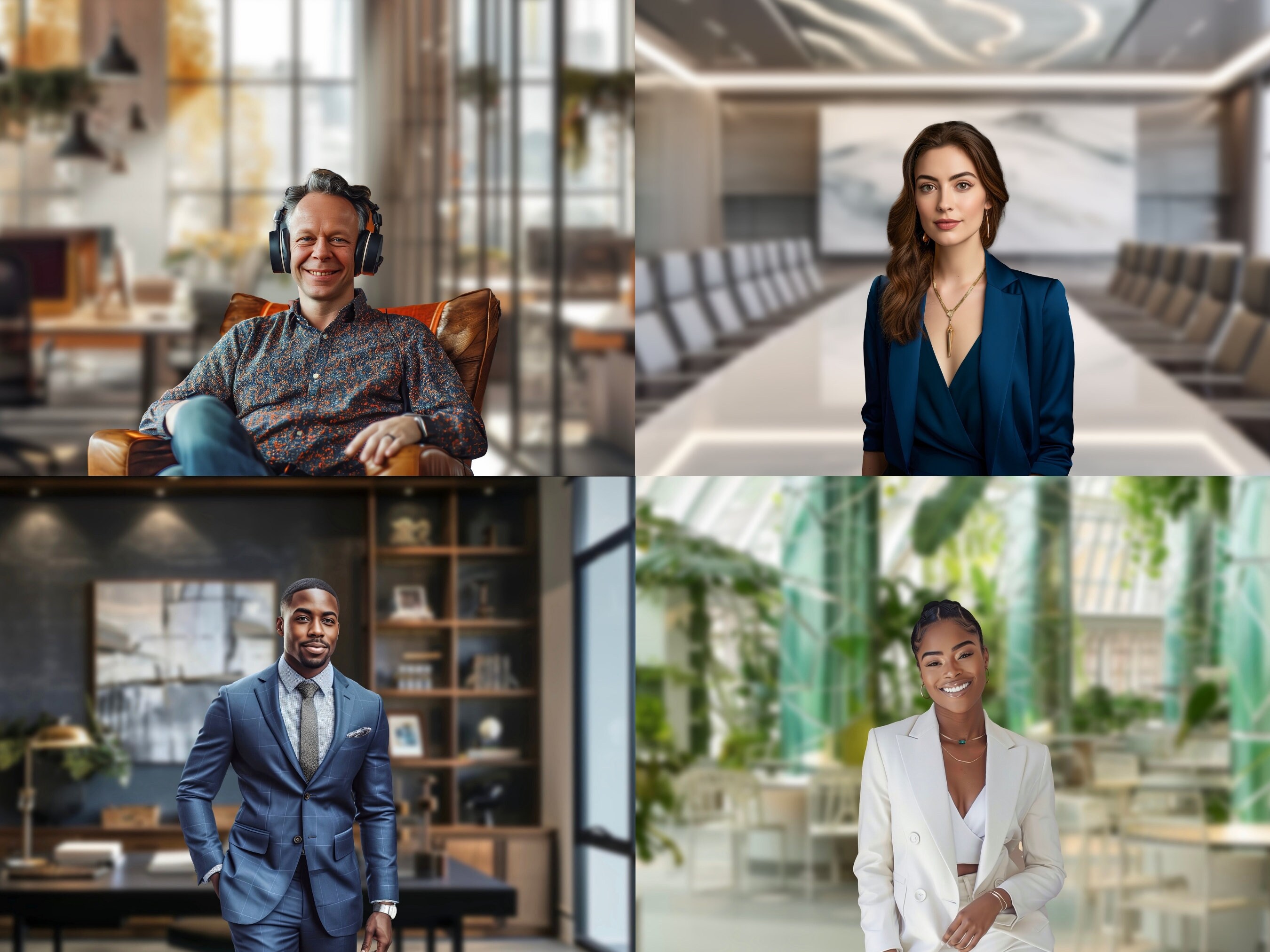 Soft Focus Modern Office Background Blurred Business Digital Backdrop ...