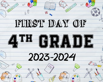 DIGITAL DOWNLOAD First Day of School Sign Printable - Etsy