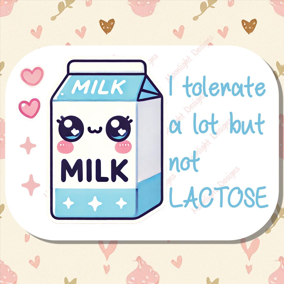 Lactose Intolerant Meme Sticker-funny Sticker, Kindle Sticker, Gym ...