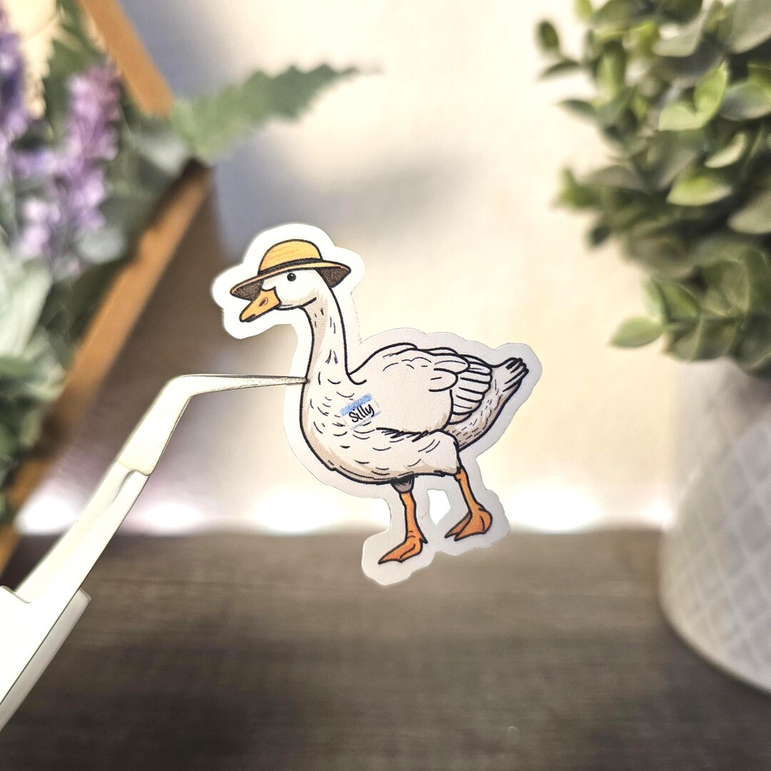 Silly Goose Funny Meme Sticker- *waterproof* Vinyl Sticker for Laptops ...