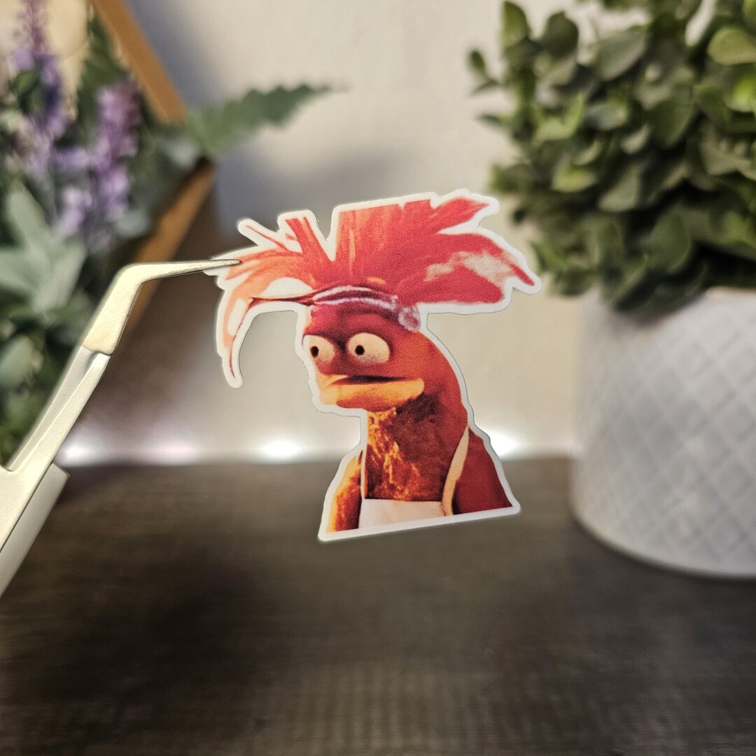 Pepe the King Prawn Meme, Funny Sticker, Vinyl Sticker, Laptop Sticker ...