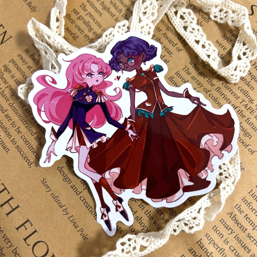 Revolutionary Girl Utena - Utena and Anthy - Vinyl Sticker! - Etsy
