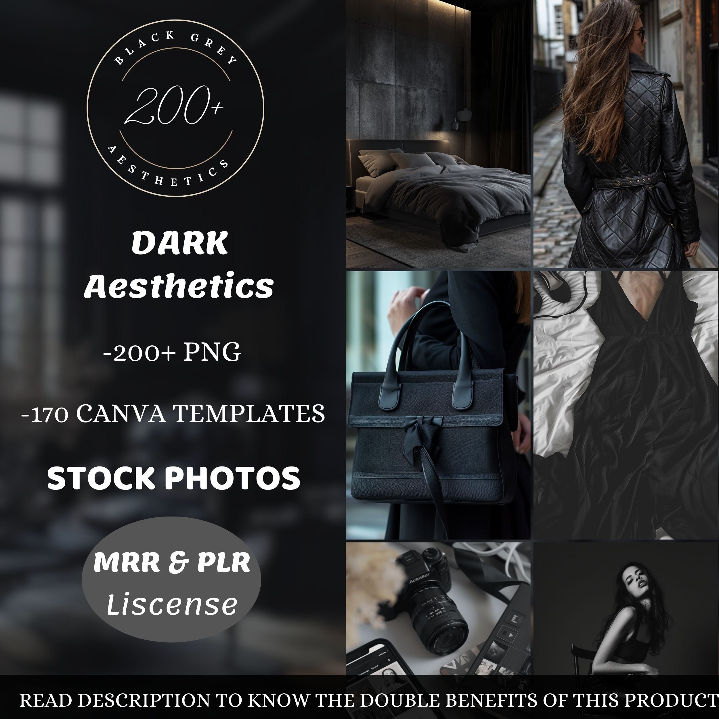 300 Master Resell Rights and PLR , Dark Aesthetics, 4k Quality PNG ...