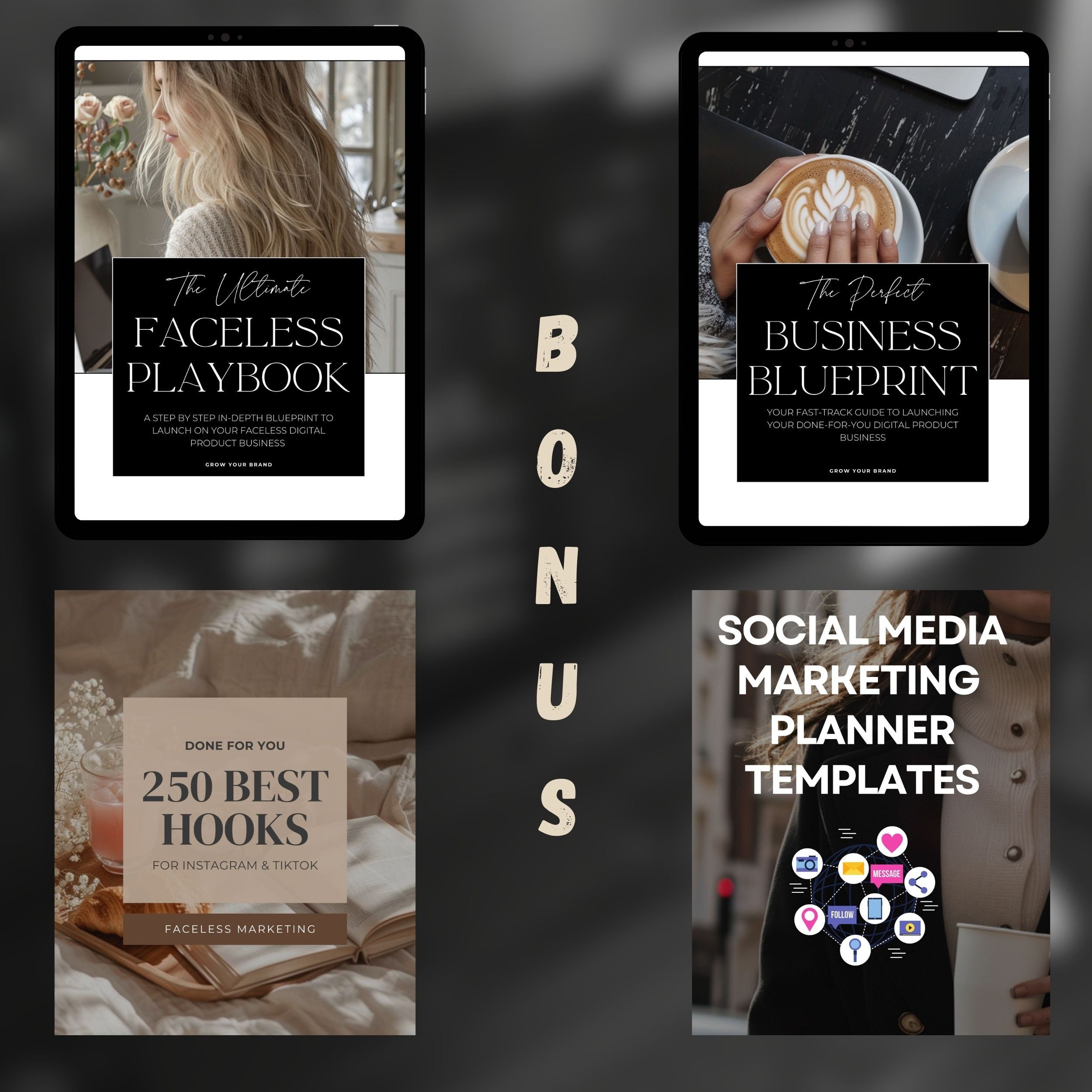 350 Faceless Aesthetic Reels, MRR Rights & PLR Rights, Digital ...