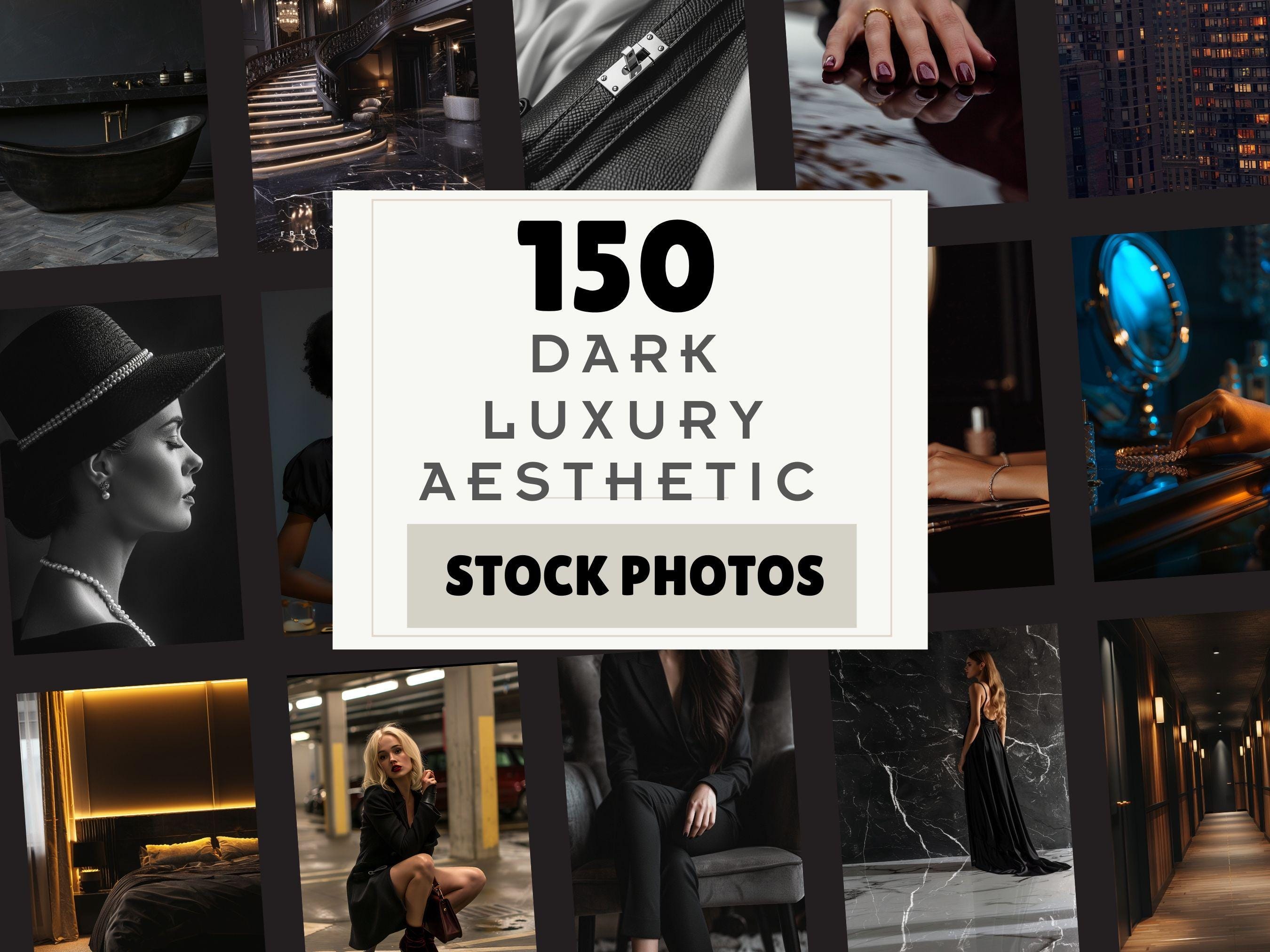 Dark Luxury Aesthetic Stock Photos for Commercial Use, Elegant, Moody ...