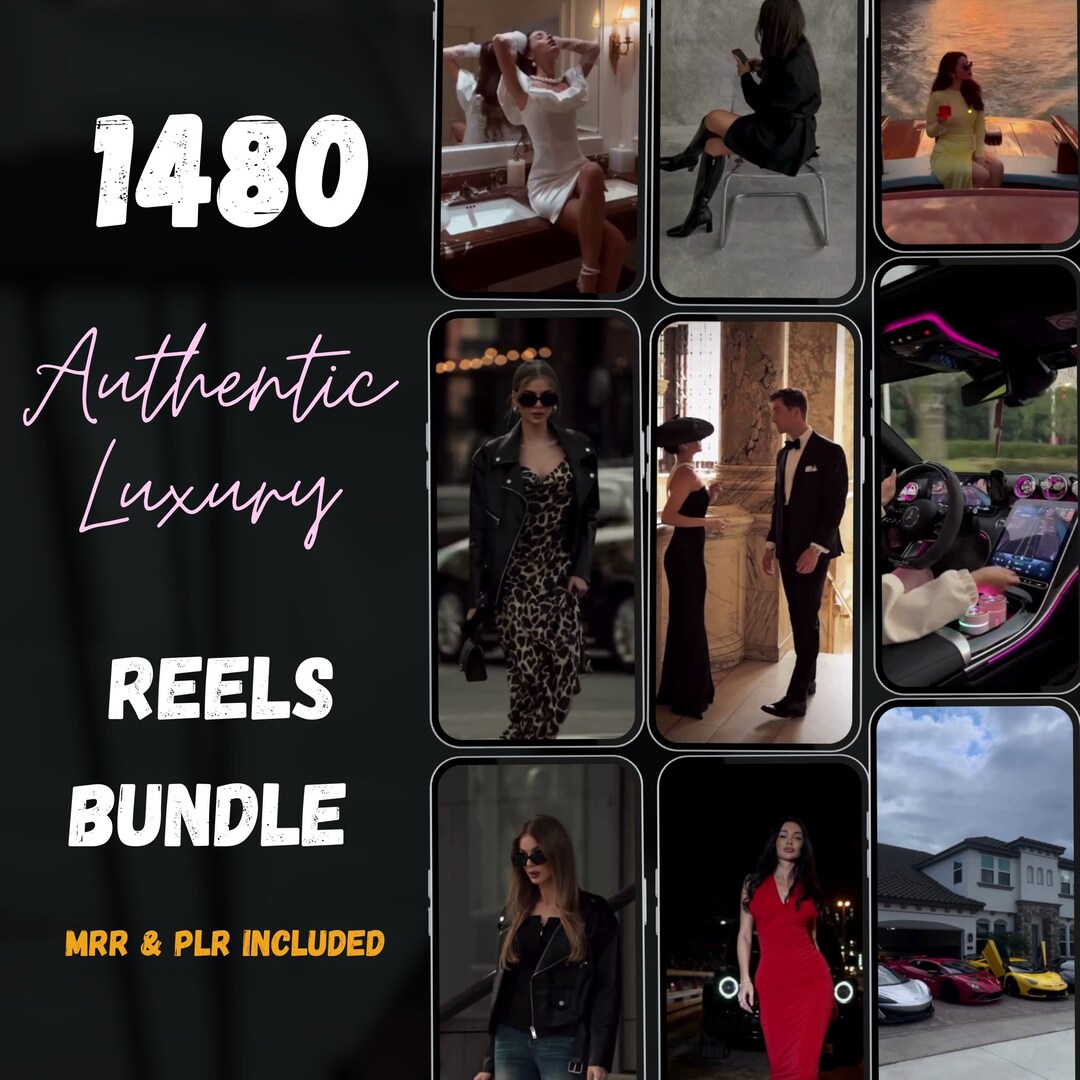 Luxury Aesthetic Reels, Faceless Instagram Videos, MRR, PLR (digital ...