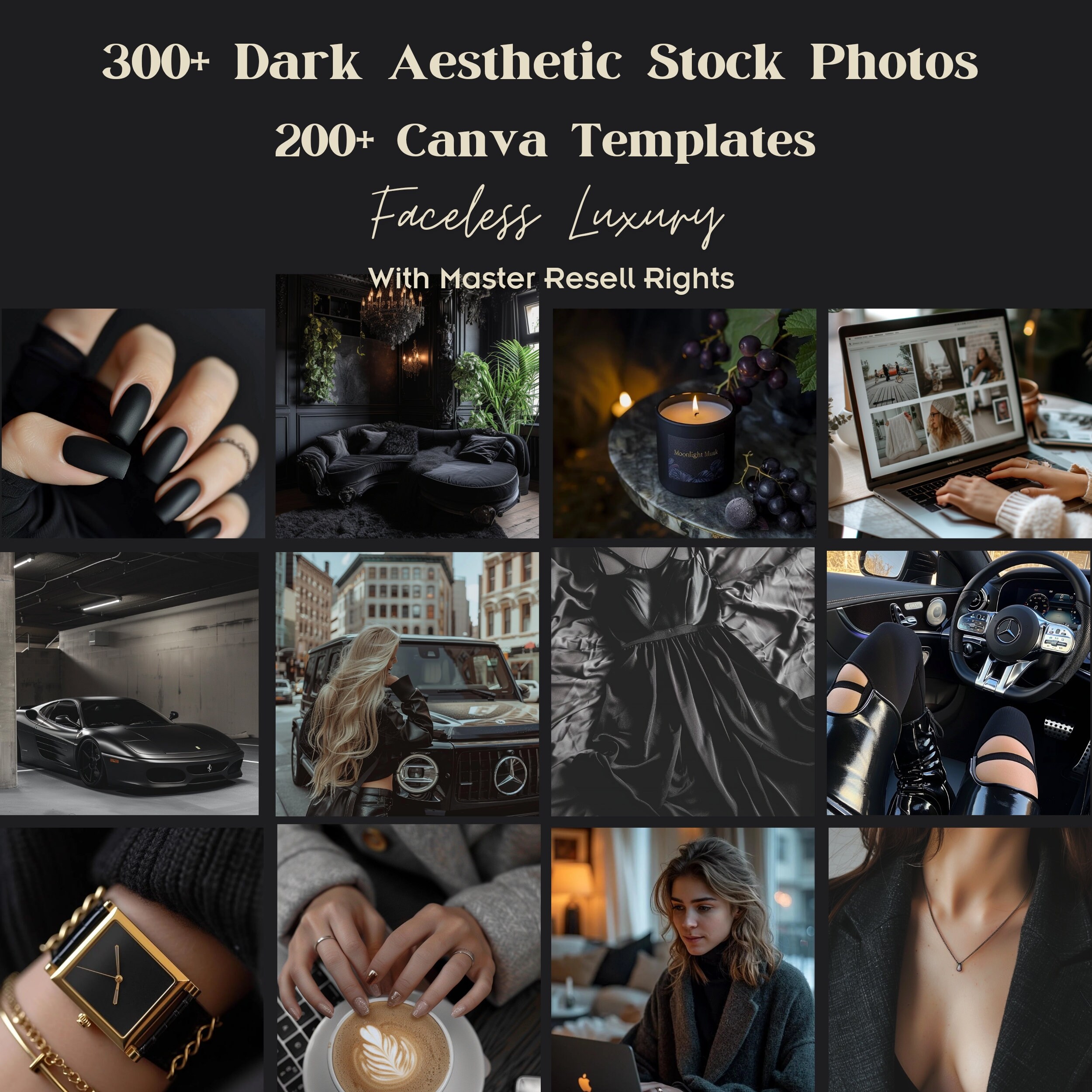 300 Master Resell Rights and PLR , Dark Aesthetics, 4k Quality PNG ...