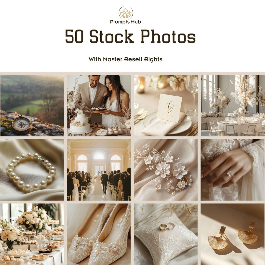 50 Aesthetic Wedding Stock Photos, Faceless Images (MRR & PLR) - Etsy