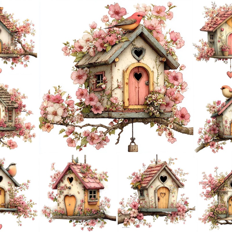 Cottagecore Bird Houses - Etsy