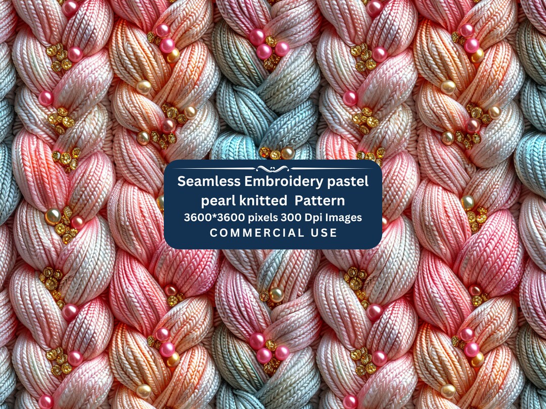 3D Pastel Pink Knitted Pearl Digital Papers, Seamless Knitted Textures ...