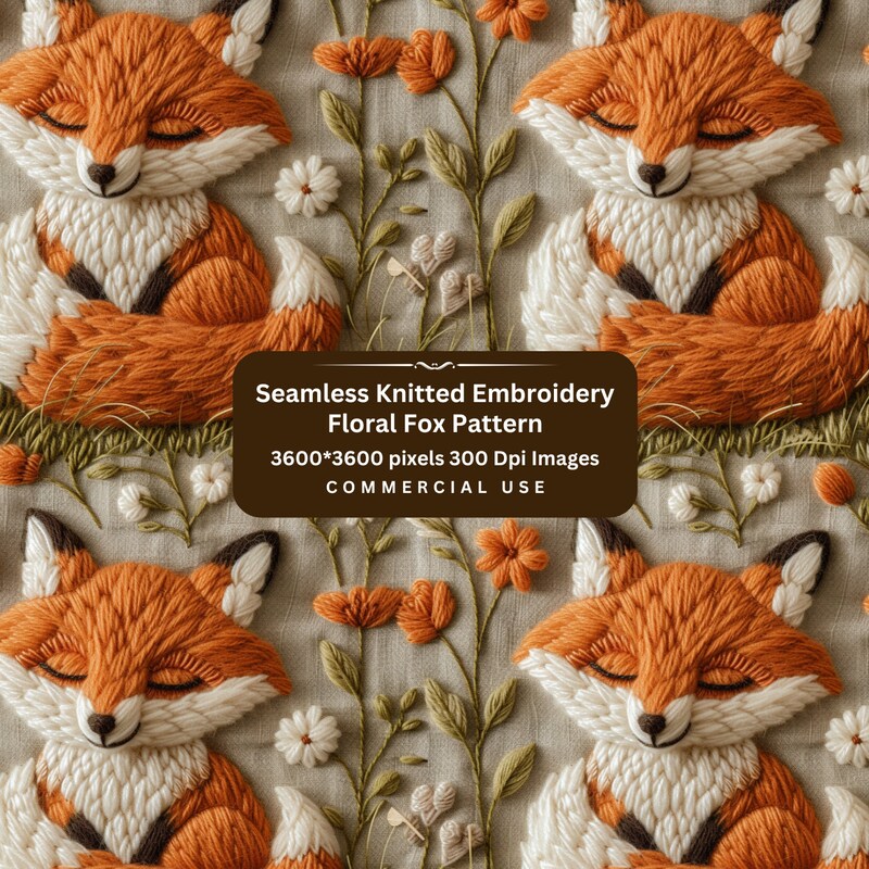 Fox Print Fabric - Etsy