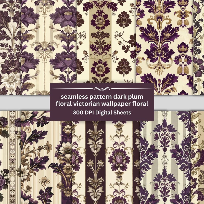 Purple Wallpaper Plum - Etsy