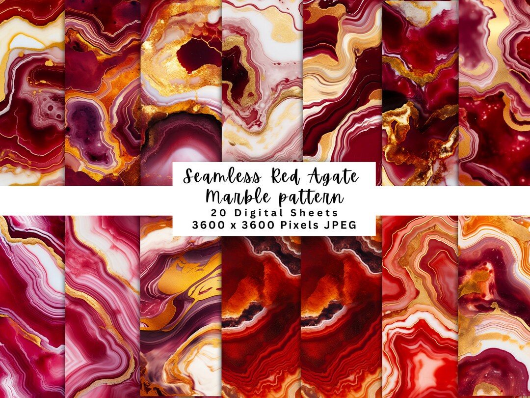 Burgundy and Gold Agate Watercolor Textures Png , Red Geode Printable ...