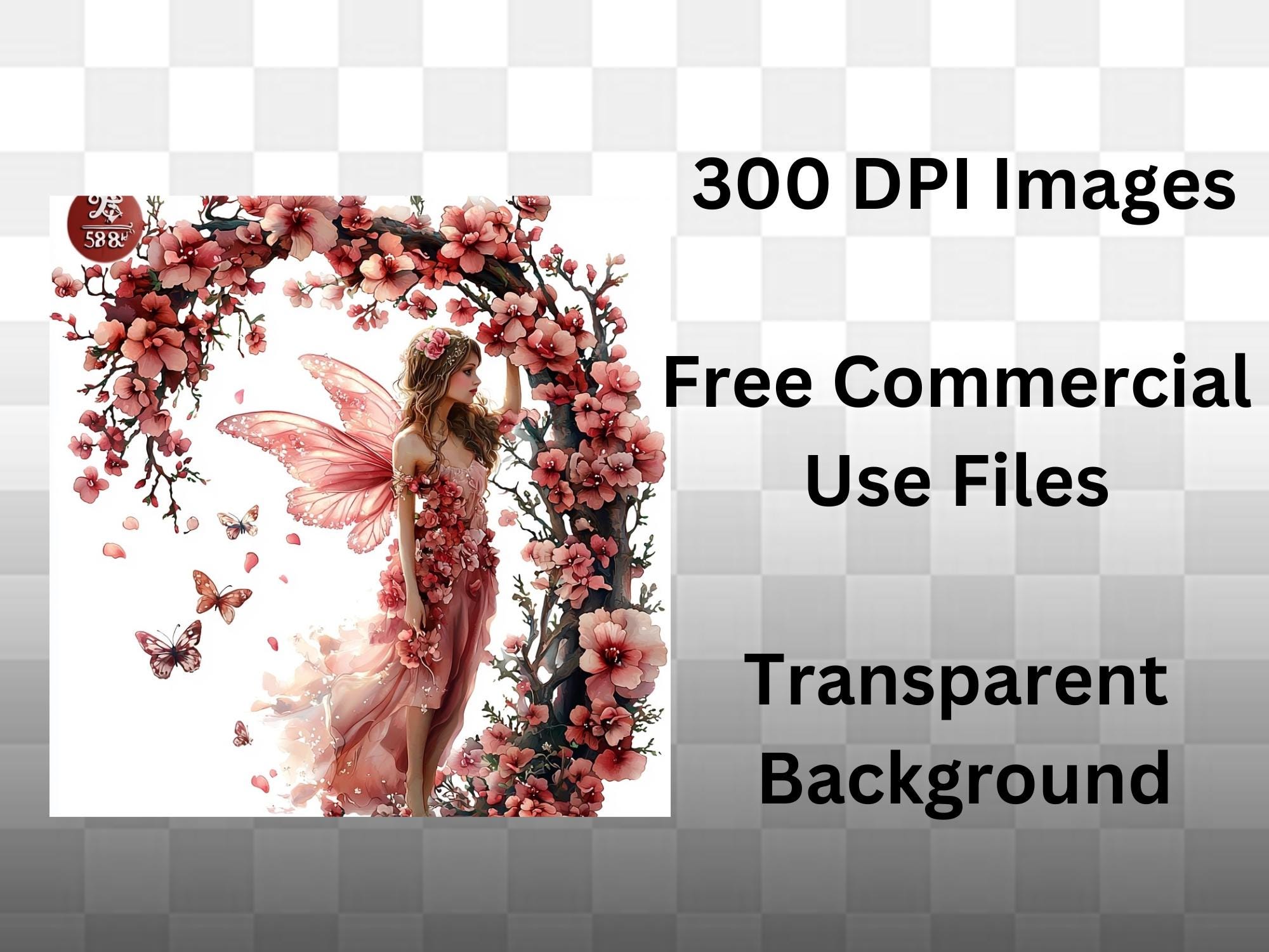 Beautiful Spring Fairy Clip Art Summer Clipart Spring Flowers Png Red ...