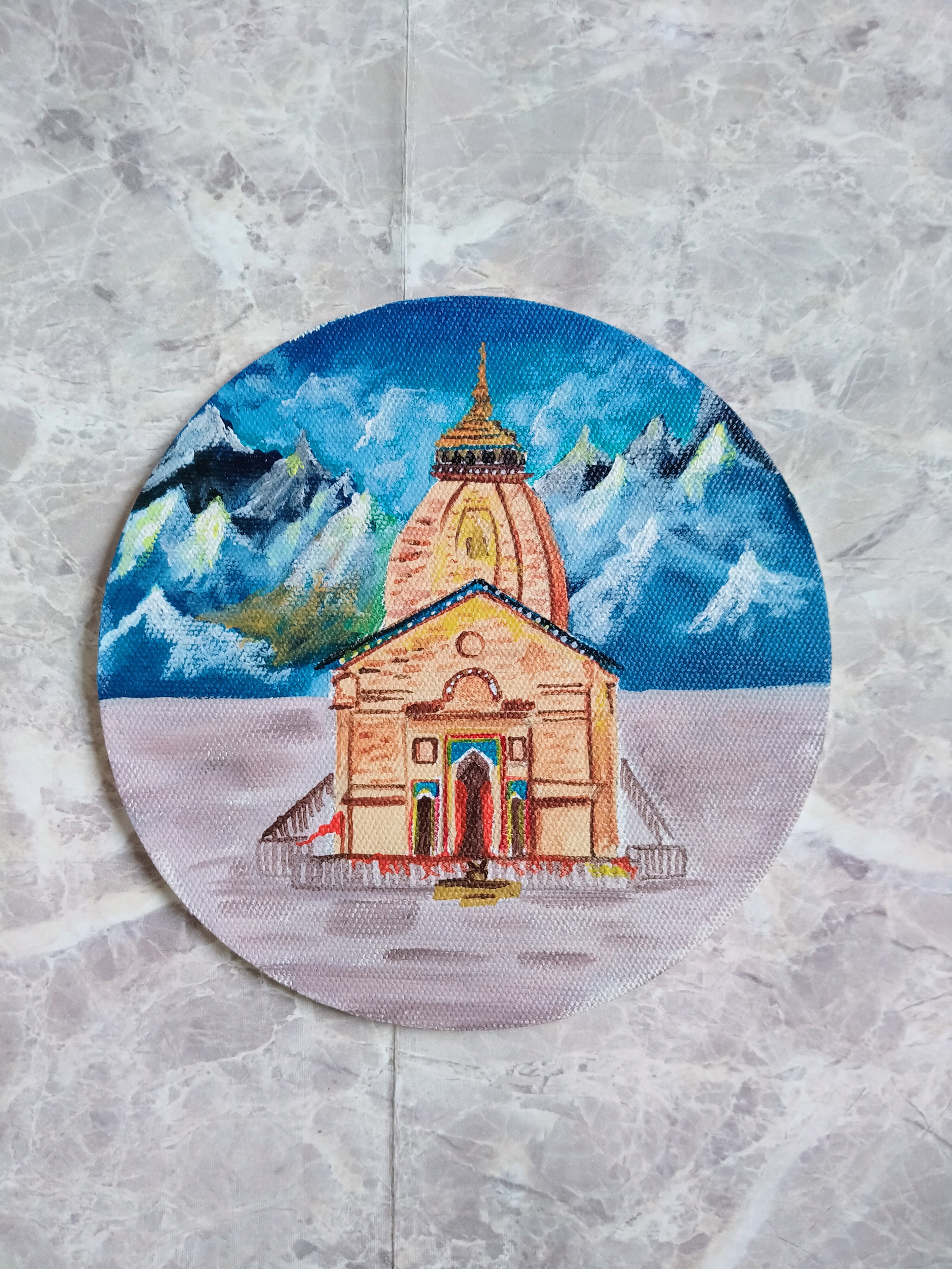 KEDARNATH PAINTING - Etsy