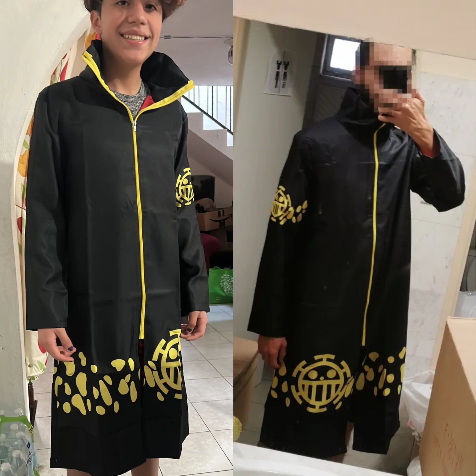 Trafalgar Law Cosplay One Piece Law Black Cloak Anime - Etsy Canada