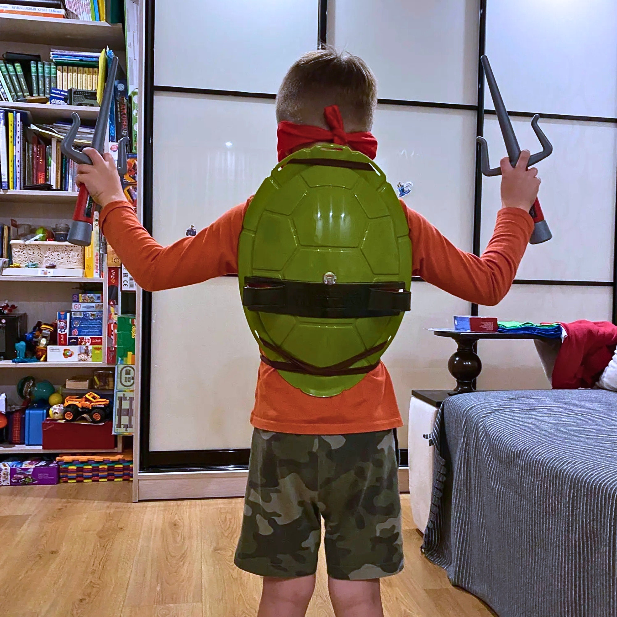 Teenage Mutant Ninja Turtle Halloween Costume, Ninja Turtle Shell ...