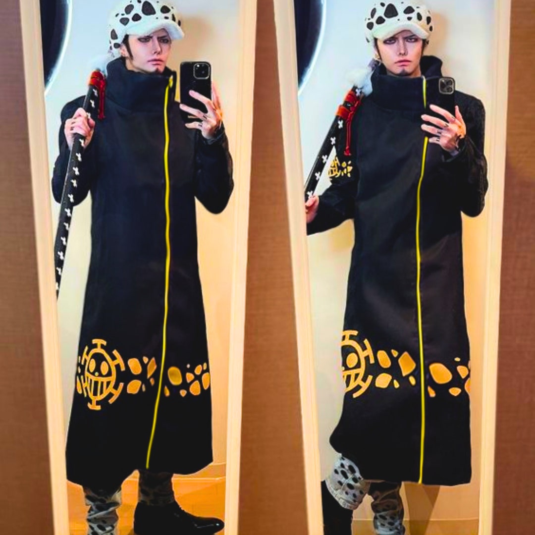Trafalgar Law Cosplay One Piece Law Black Cloak Anime - Etsy Canada
