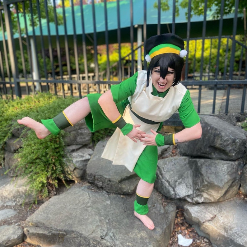 Anime Inspired the Blind Bandit Cosplay Outfit , Authentic Toph Costume ...