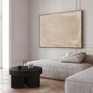 Minimalist Art, Light Beige Art, Large Original Abstract Art for Living ...