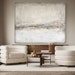 Neutral Color in Minimalist Art White & Beige Painting, Original ...