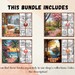 120 4 Seasons Bundle Coloring Book, Grayscale Winter Spring Summer ...
