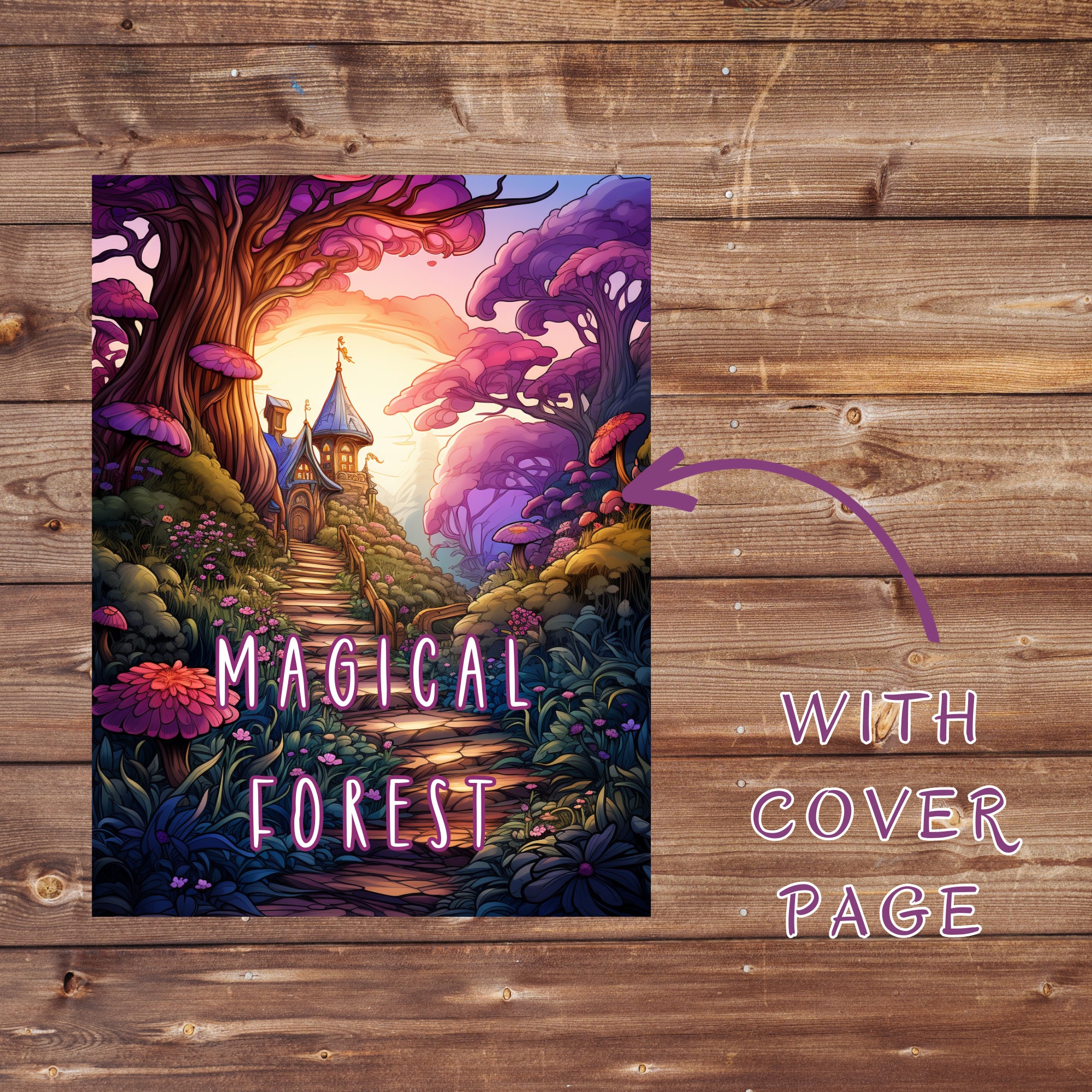 31 Magical Forest Coloring Book, Enchanted Forest, Secret Garden ...