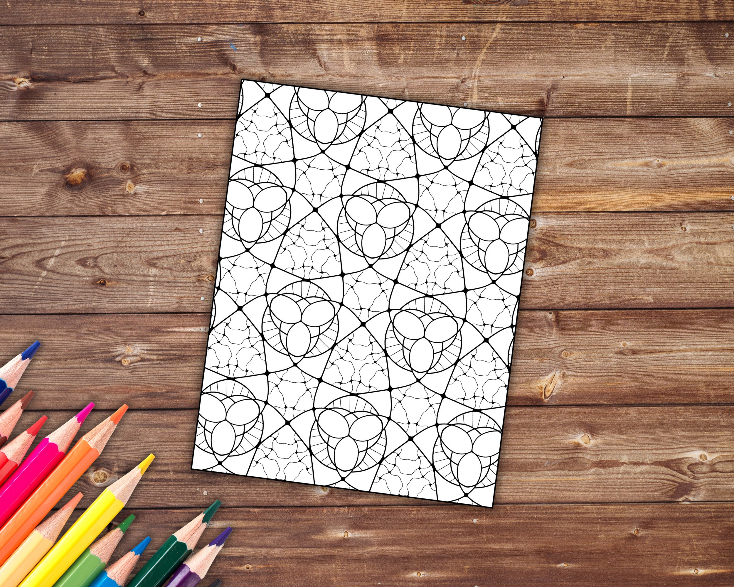 20 Relaxing Patterns Coloring Book, Geometric Patterns for Stress ...
