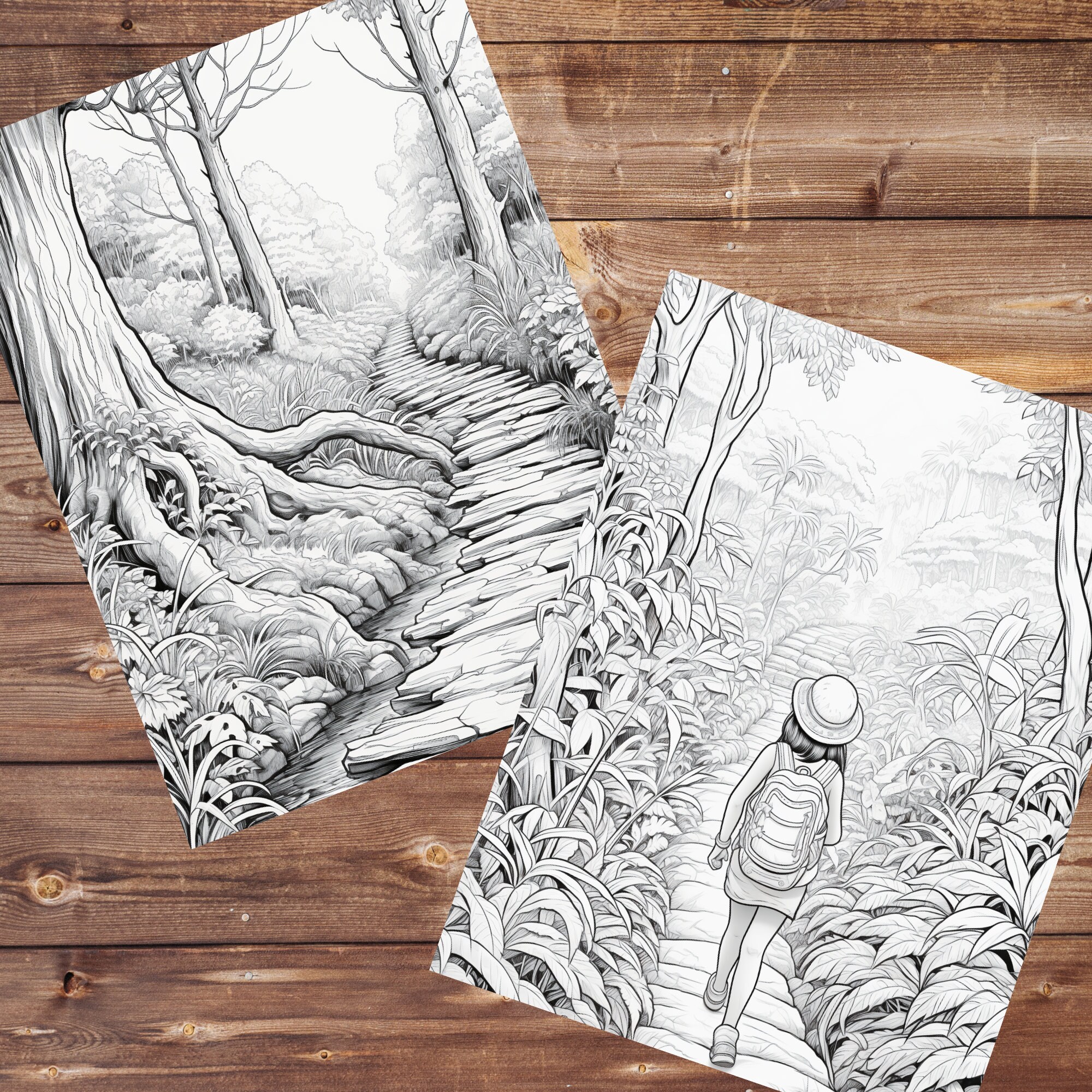 31 Magical Forest Coloring Book, Enchanted Forest, Secret Garden ...