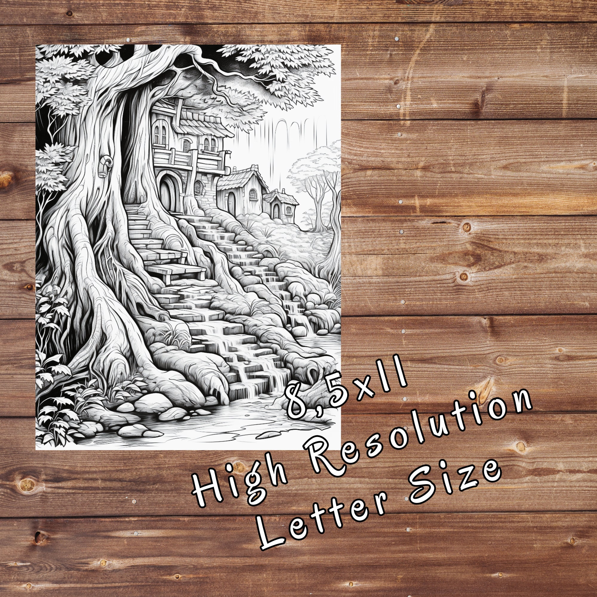 31 Magical Forest Coloring Book, Enchanted Forest, Secret Garden ...