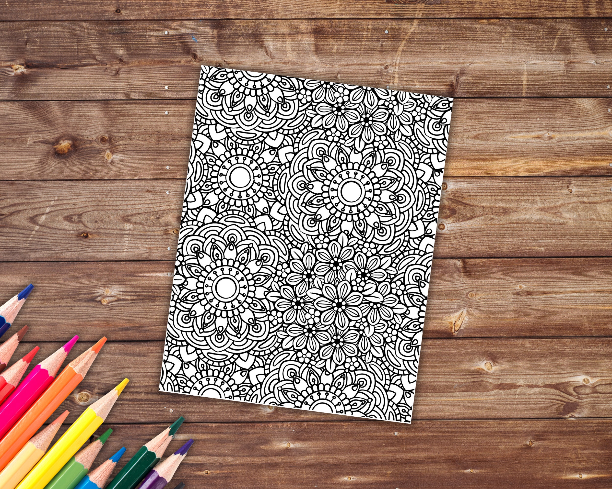 20 Relaxing Patterns Coloring Book, Geometric Patterns for Stress ...