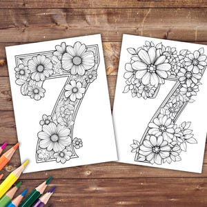 86 Alphabet and Numbers Coloring Book, Grayscale Letters Coloring Pages ...
