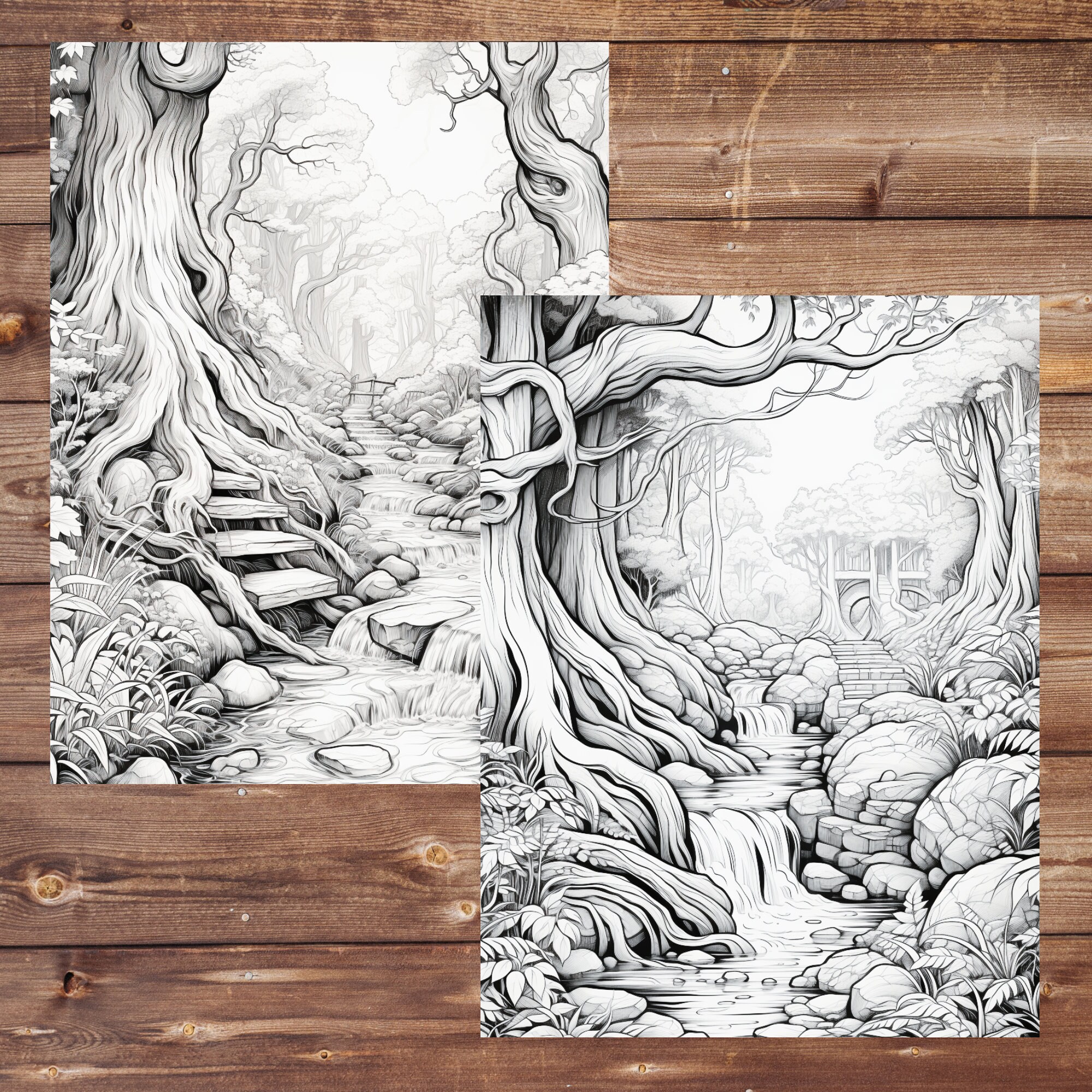 31 Magical Forest Coloring Book, Enchanted Forest, Secret Garden ...