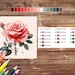 June Birth Flower Color by Number, Rose Paint by Number for Adult ...