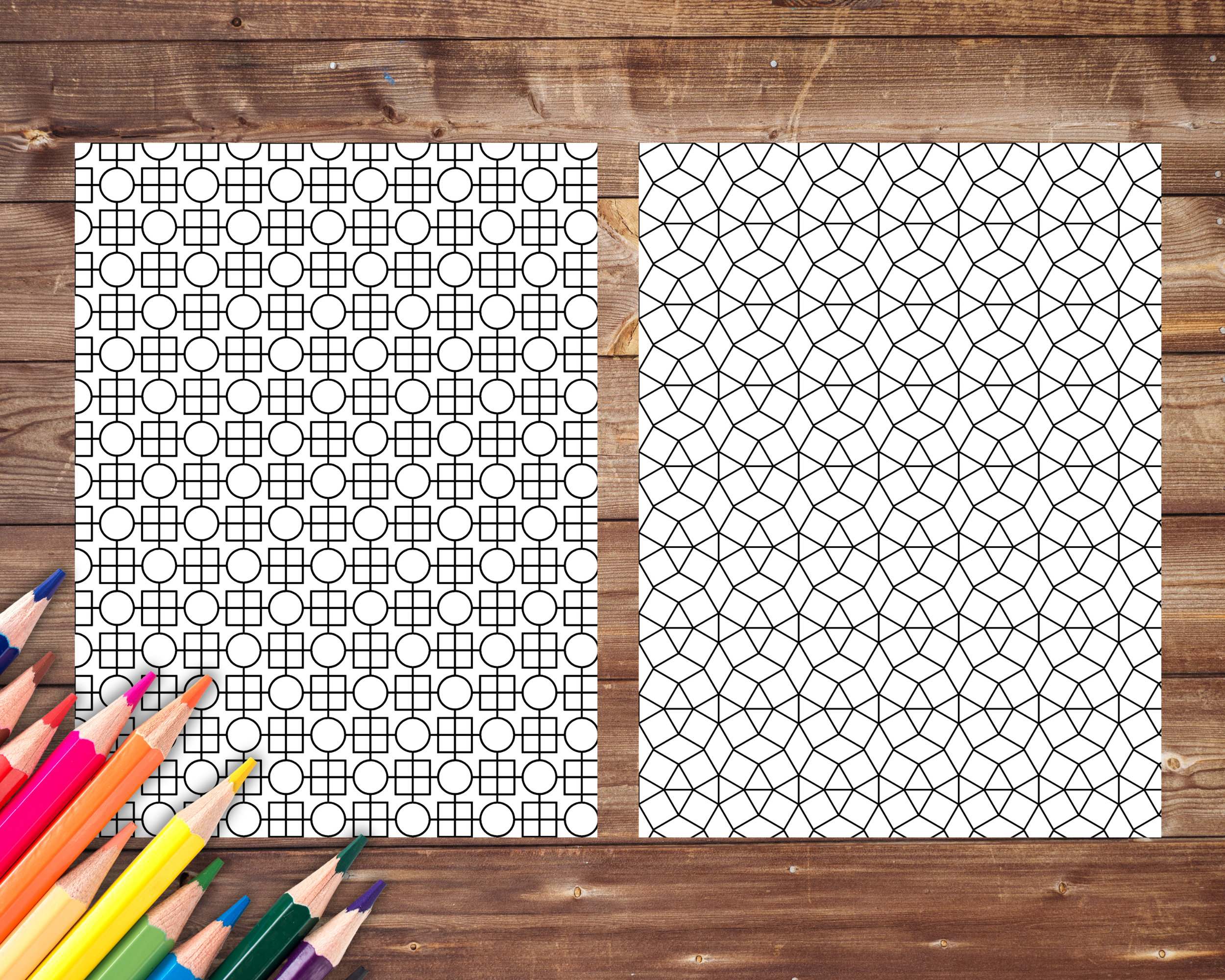 Geometric Patterns Coloring Book Pdf