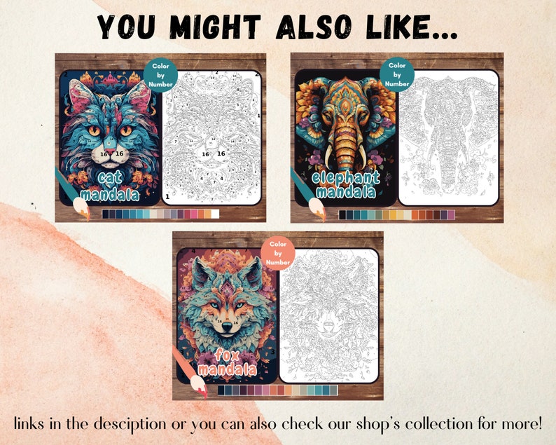 Color by Number for Adult, Fox Paint by Number, Printable Coloring ...