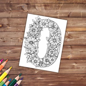 86 Alphabet and Numbers Coloring Book, Grayscale Letters Coloring Pages ...