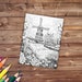 30 Amsterdam Coloring Book, Grayscale Netherlands Coloring Pages for ...