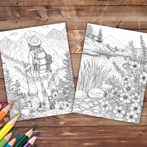 120 4 Seasons Bundle Coloring Book, Grayscale Winter Spring Summer ...