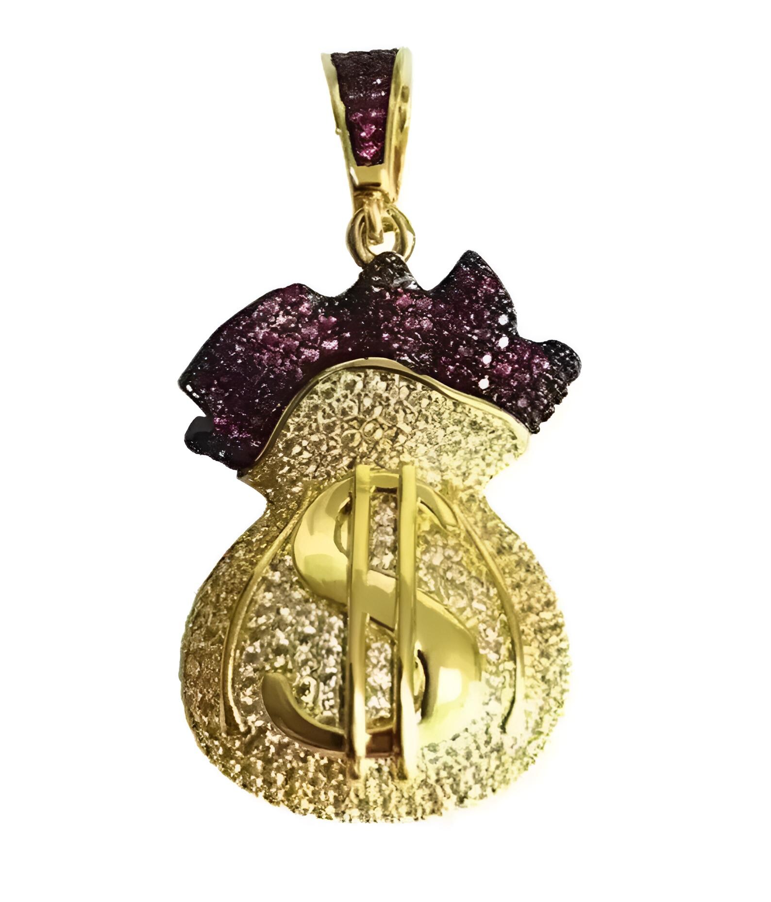 Dollar Money Bag Pendant, Hip Hop Custom Pendant, Custom Christmas ...