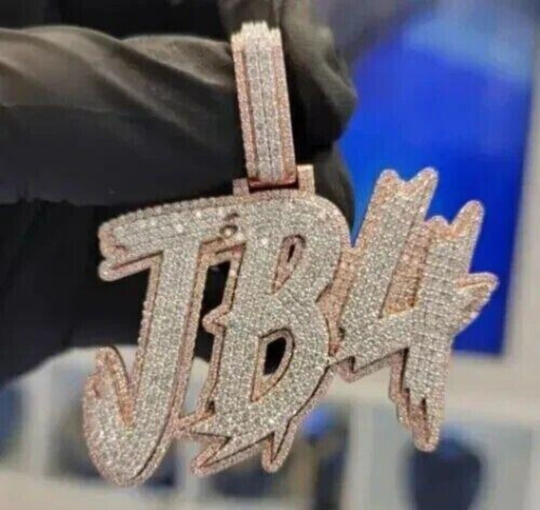 Men's Customization Letter Number Pendant, Hip Hop Custom Letter ...