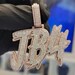 Men's Customization Letter Number Pendant, Hip Hop Custom Letter ...