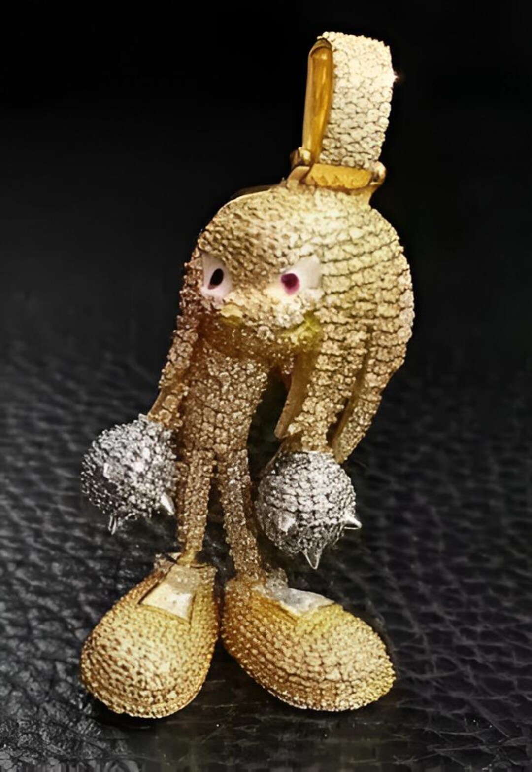 Cute Cartoon Sonic Pendant, 14K Yellow Gold Plated, Gifts for Men's ...