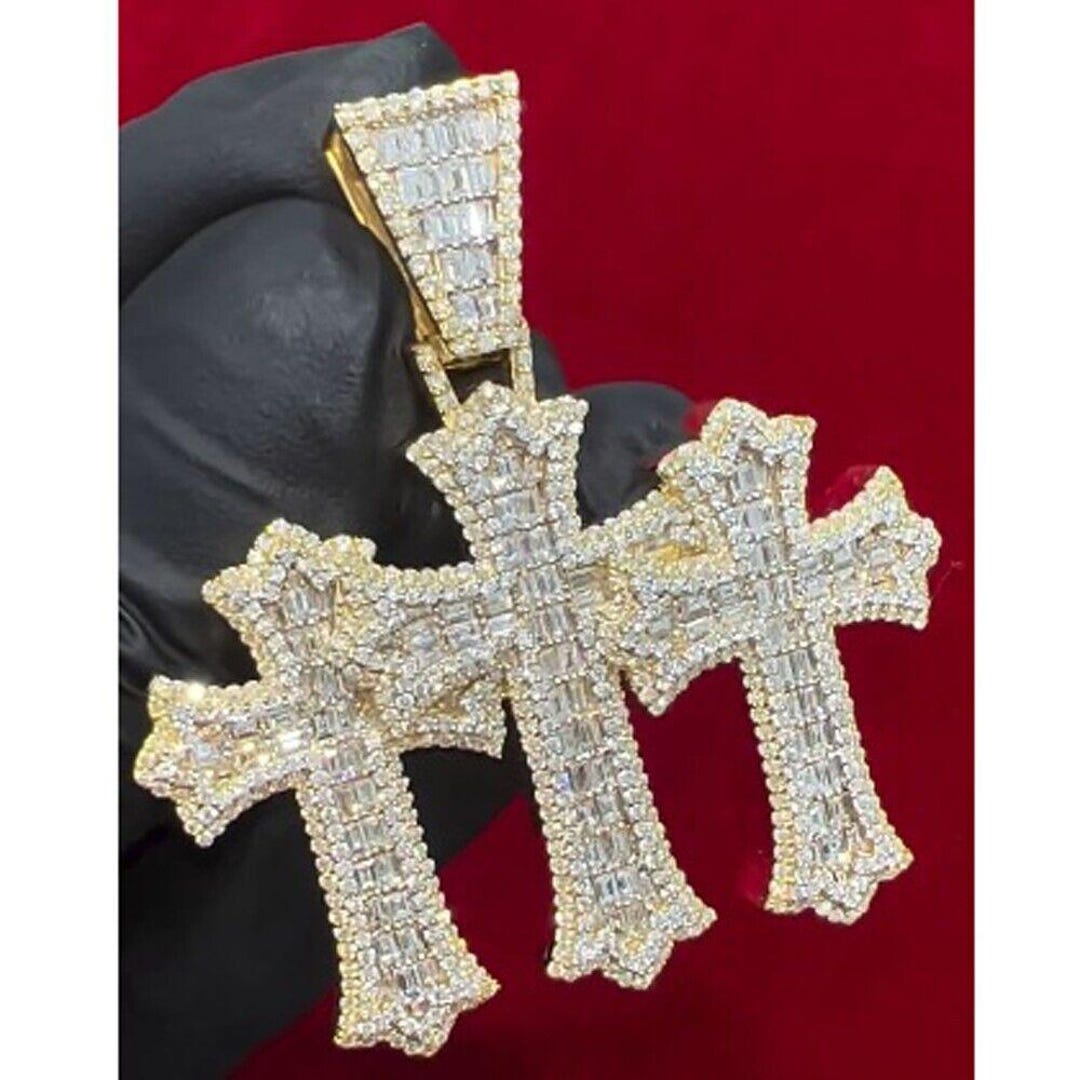 Triple Cross Pendant,triple Cross Charm Pendant,jesus Pendant,religious ...