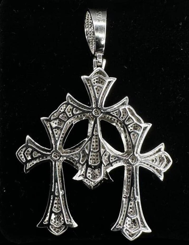 Triple Cross Pendant,screw Triple Cross Charm Pendant,jesus Crucifix ...