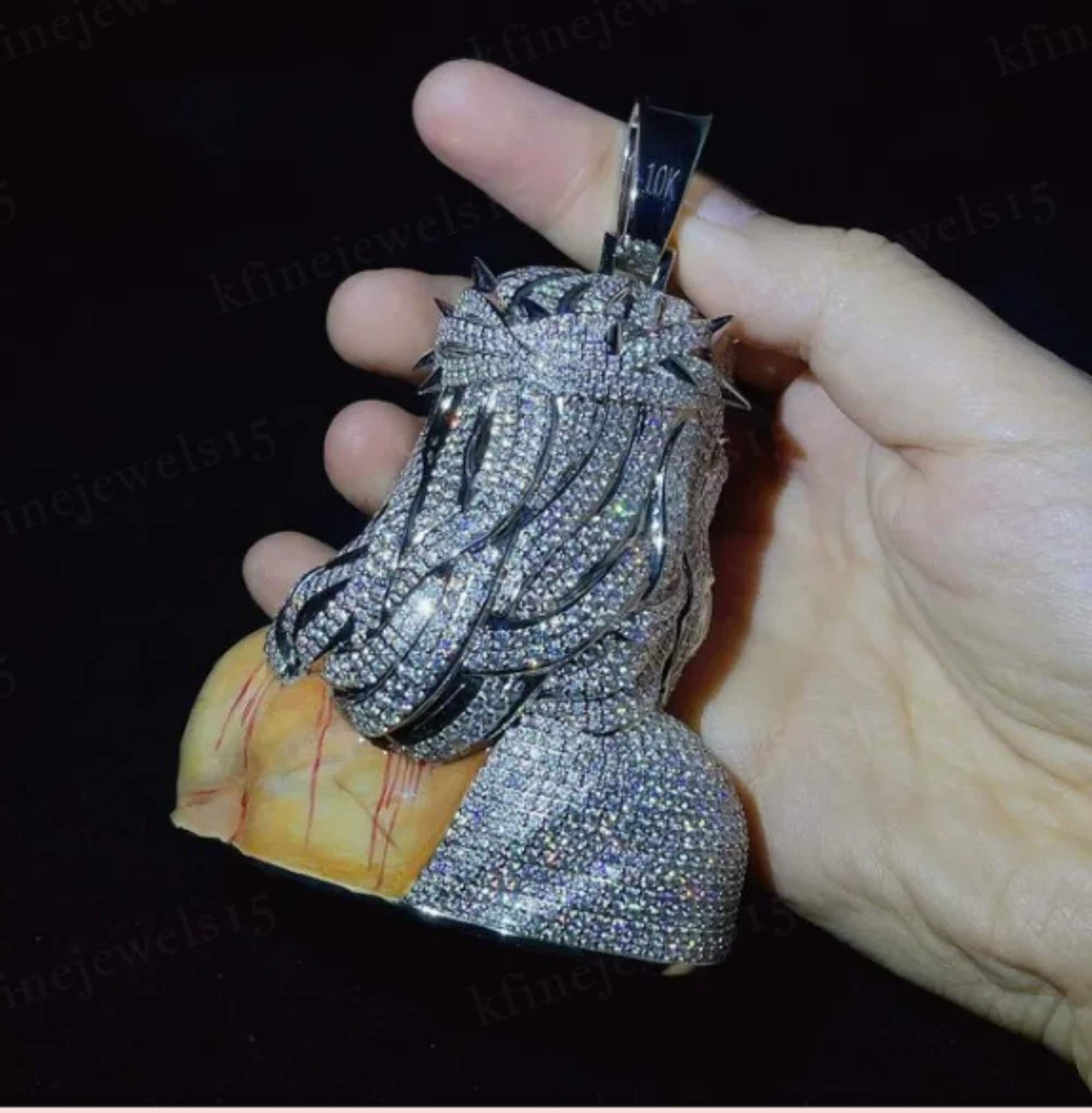 Customize Hip Hop Jesus Face Pendant for Men, Jesus Faced Pendant, Iced ...