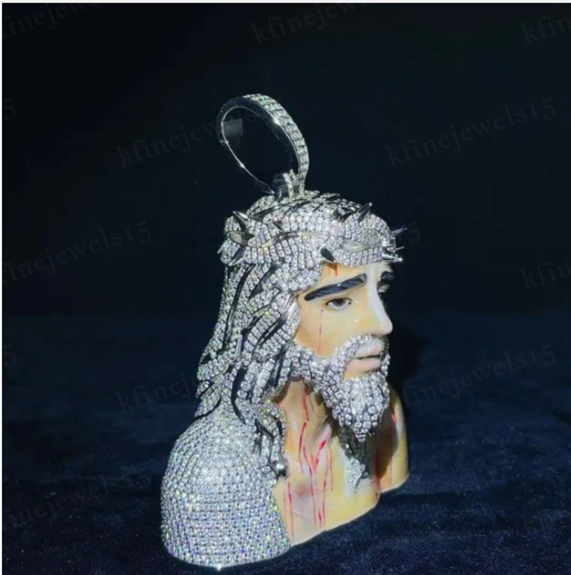 Customize Hip Hop Jesus Face Pendant for Men, Jesus Faced Pendant, Iced ...