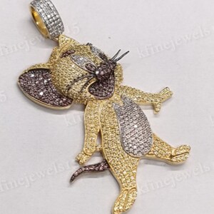 Diamond Jerry Mouse Cartoon Men's Pendant, Custom Cartoon Pendant, Men ...
